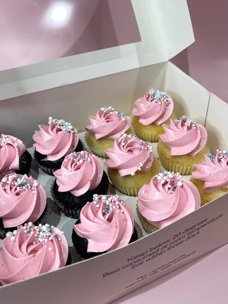 Baby Pink Mini Cupcakes – Cake Creations by Kate™