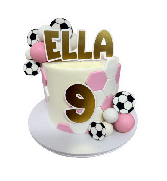 Pink Soccer Cake – Cake Creations by Kate™